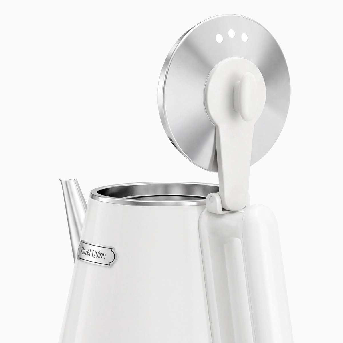Pearl White 1 Liter Double Wall Electric Kettle, with Food Grade 304 S ...
