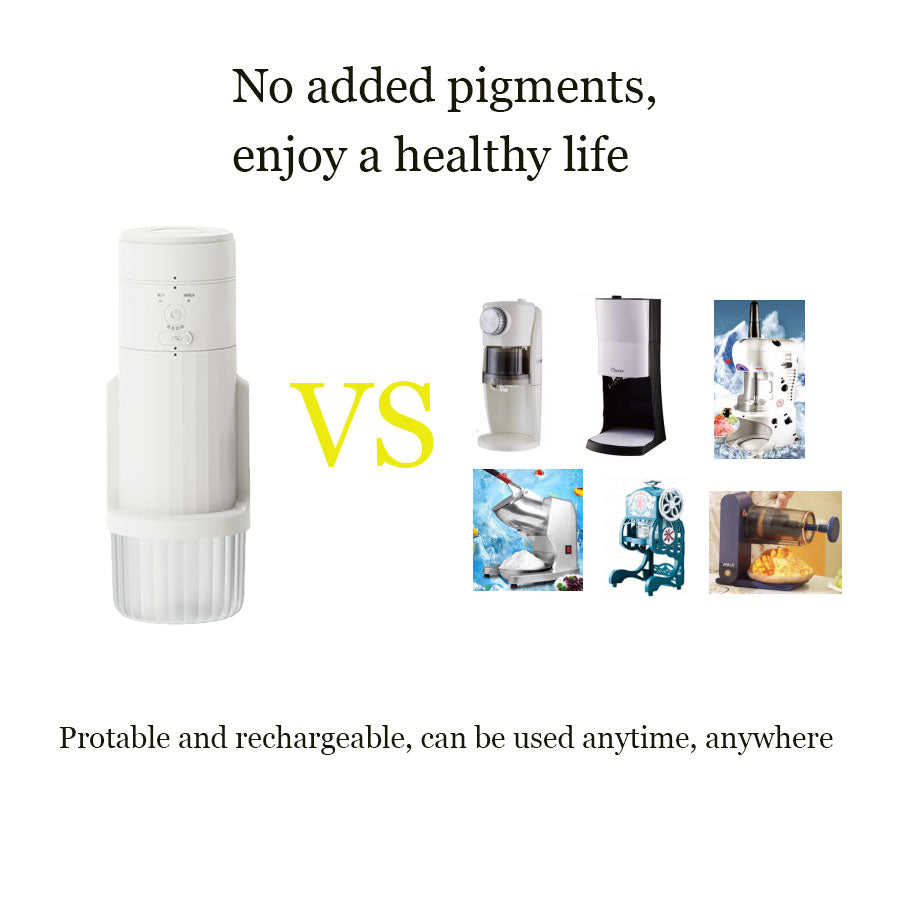 White Shaved Ice Machine & Juice Blender 2 in 1, Snow Cone Machine Ice ...