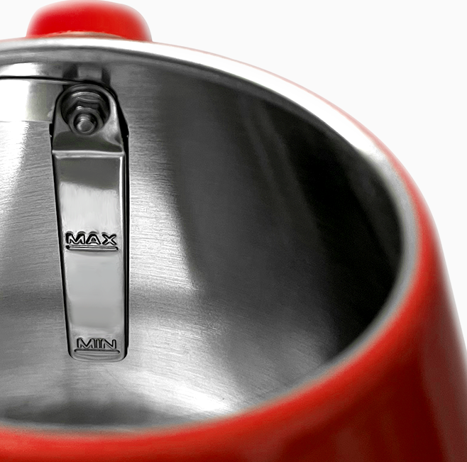 Ruby Red Electric Kettle, with Food Grade 304 Stainless Steel, Dial Th ...